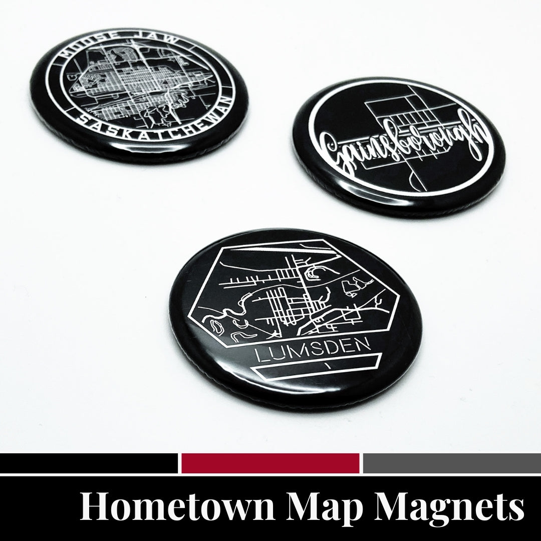 City & Town Map Magnets – Personalized Gifts | Red Door Maps