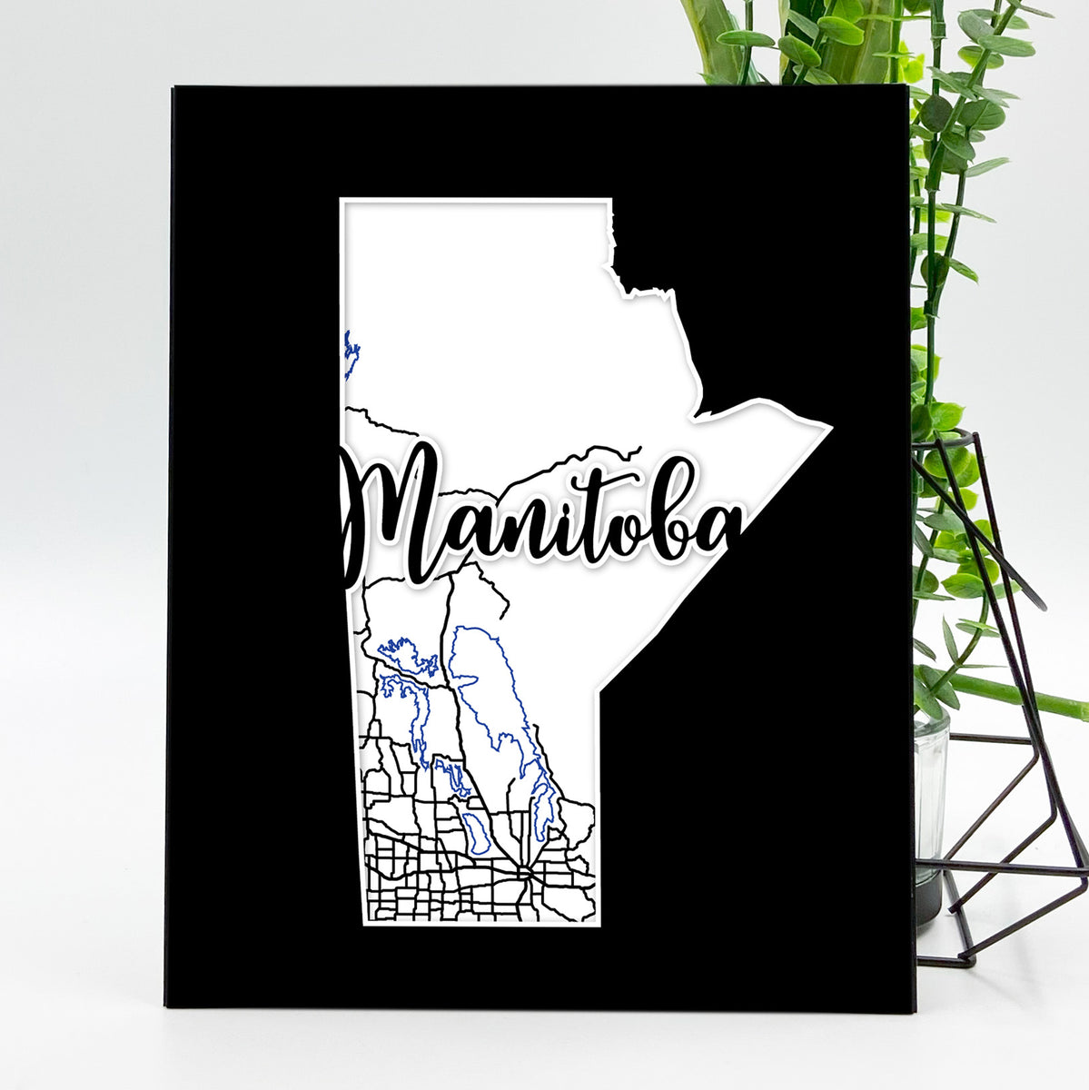 Manitoba Map Print - Red Door Maps