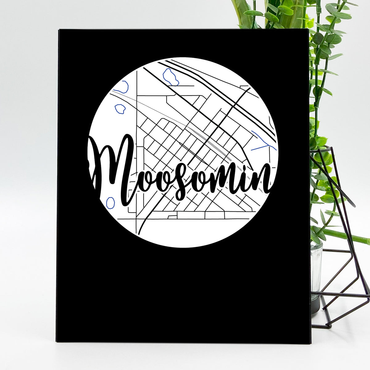 Hometown Map Print - Your Hometown or Any City | Red Door Maps