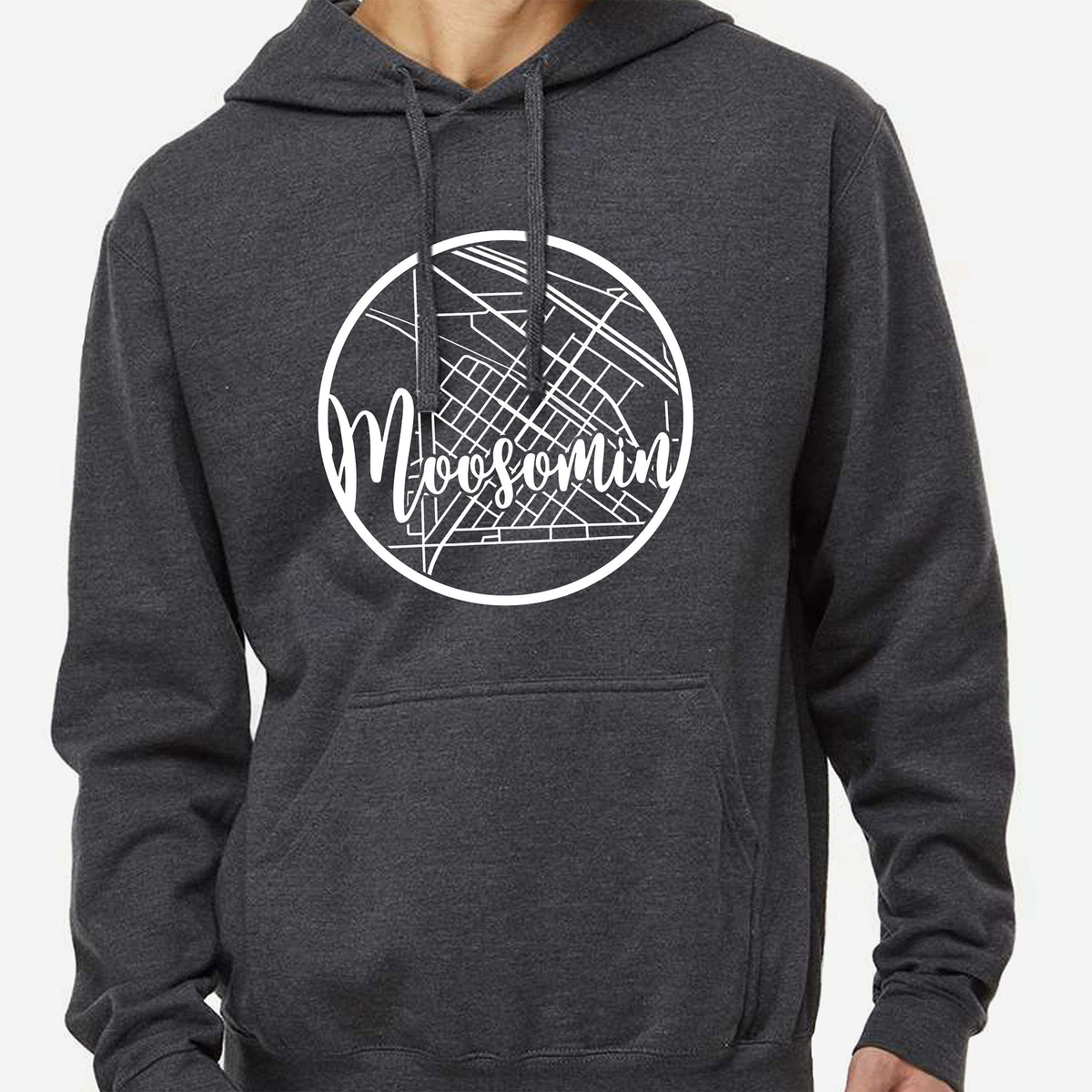 Moosomin Hometown Map Hoodie [Adult] – Red Door Maps