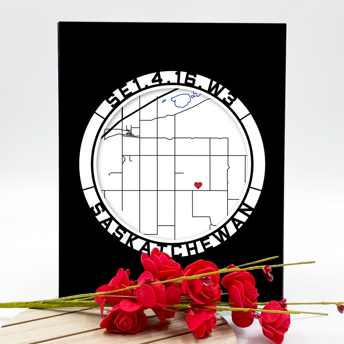 Land Location Map Prints [Perimeter Map Design] – Red Door Maps