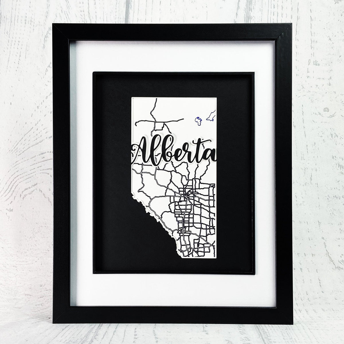 Alberta Map Print – Red Door Maps